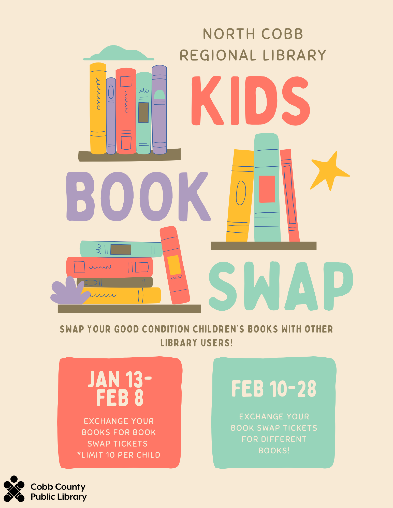 Kids Book Swap - Ticket Exchange | Cobb County Georgia